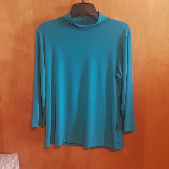 Susan Graver | Tops | Turquoise Blouse | Poshmark